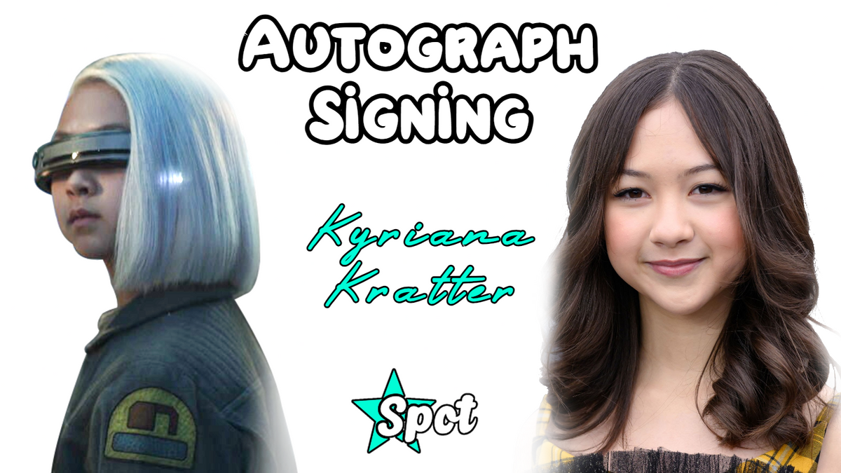 Kyriana Kratter to sign for StarSpot! KB in Star Wars Skeleton Crew